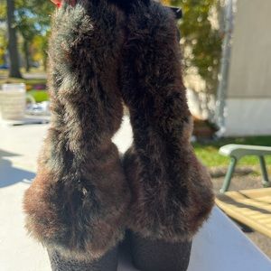 libby. edelman | Shoes | Libby Edelman Swiss Faux Fur Fluffy Suede ...